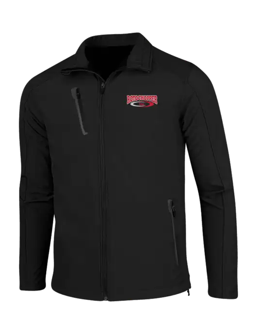 Black Welded Softshell Jacket w/Rotochopper Logo