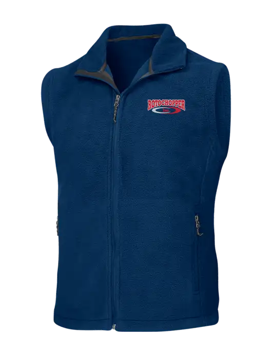 Navy Fleece Vest w/Rotochopper Logo
