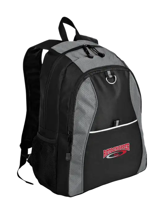 Honeycomb Grey/Black Backpack w/Rotochopper Logo
