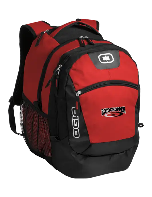 OGIO Red Rogue Pack w/Rotochopper Logo