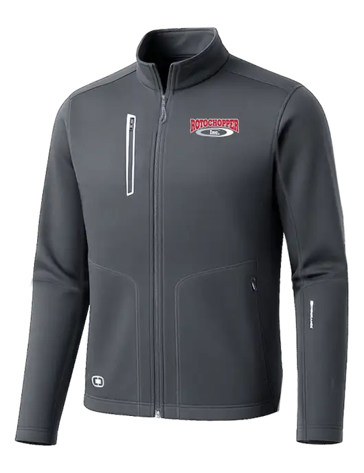 OGIO Dark Grey Endurance Fulcrum Full-Zip w/Rotochopper Logo