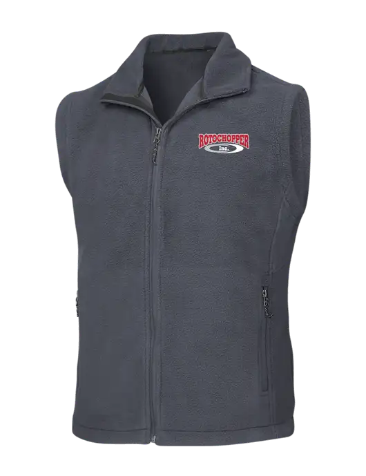 Dark Grey Fleece Vest w/Rotochopper Logo